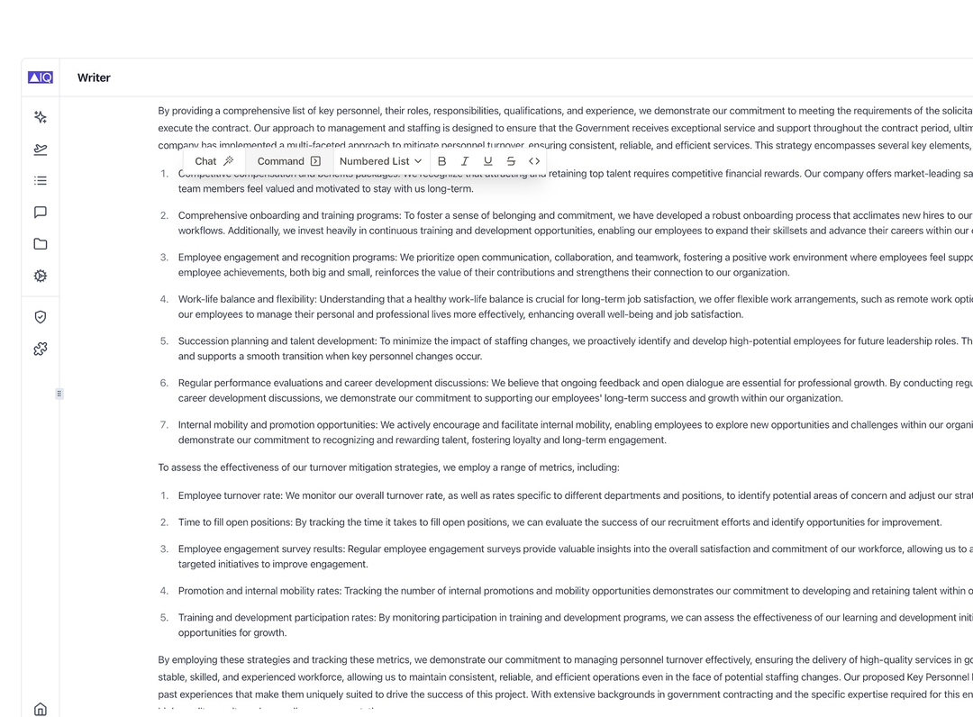 AI RFP Copilot for Proposal Writers | GovAIQ